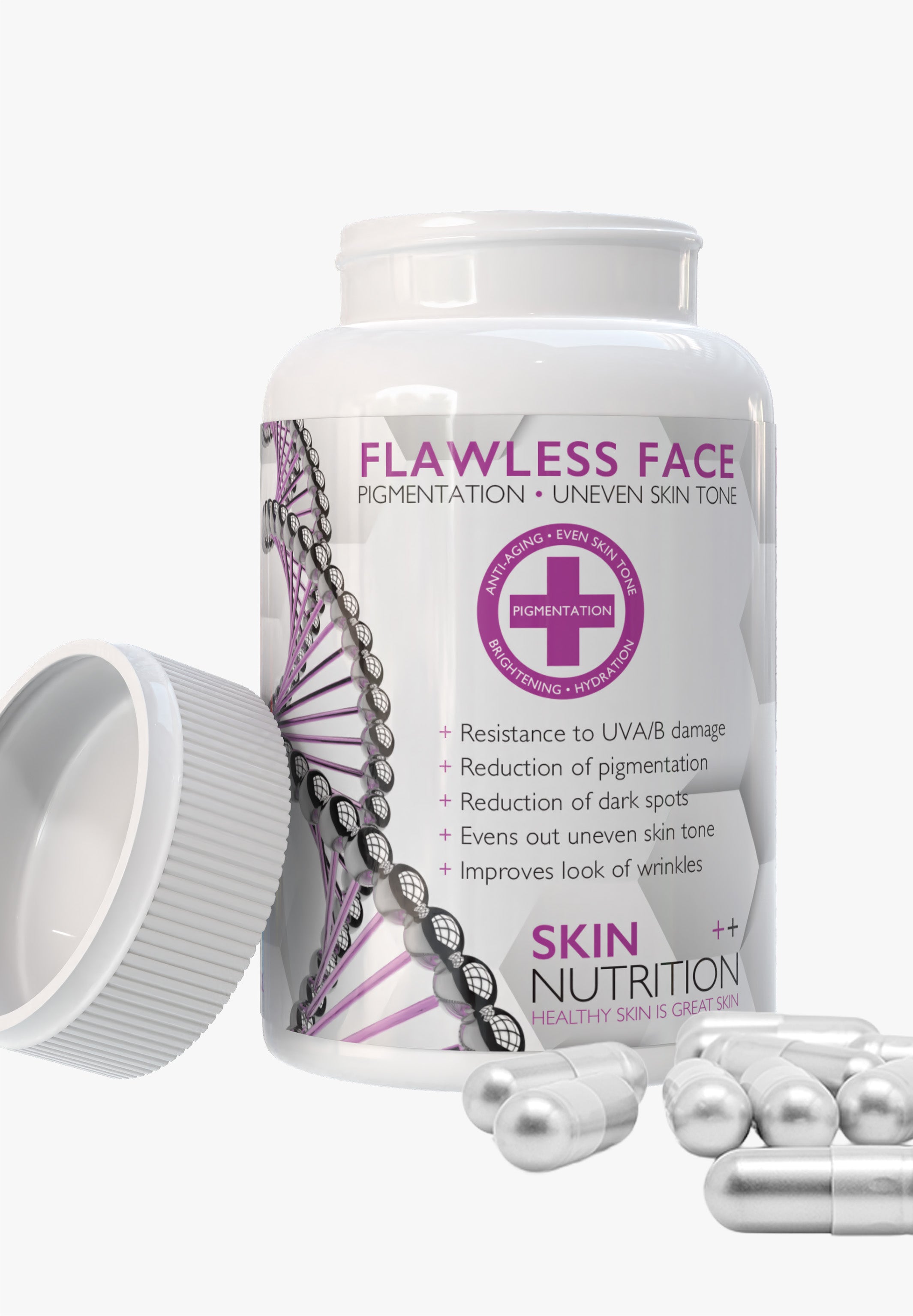 Flawless Face - 60 Capsules – Skin Nutrition SA