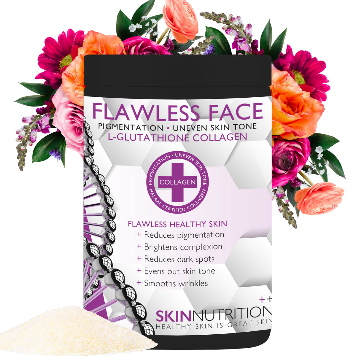200g Flawless Face L-Glutathione Collagen – Skin Nutrition SA