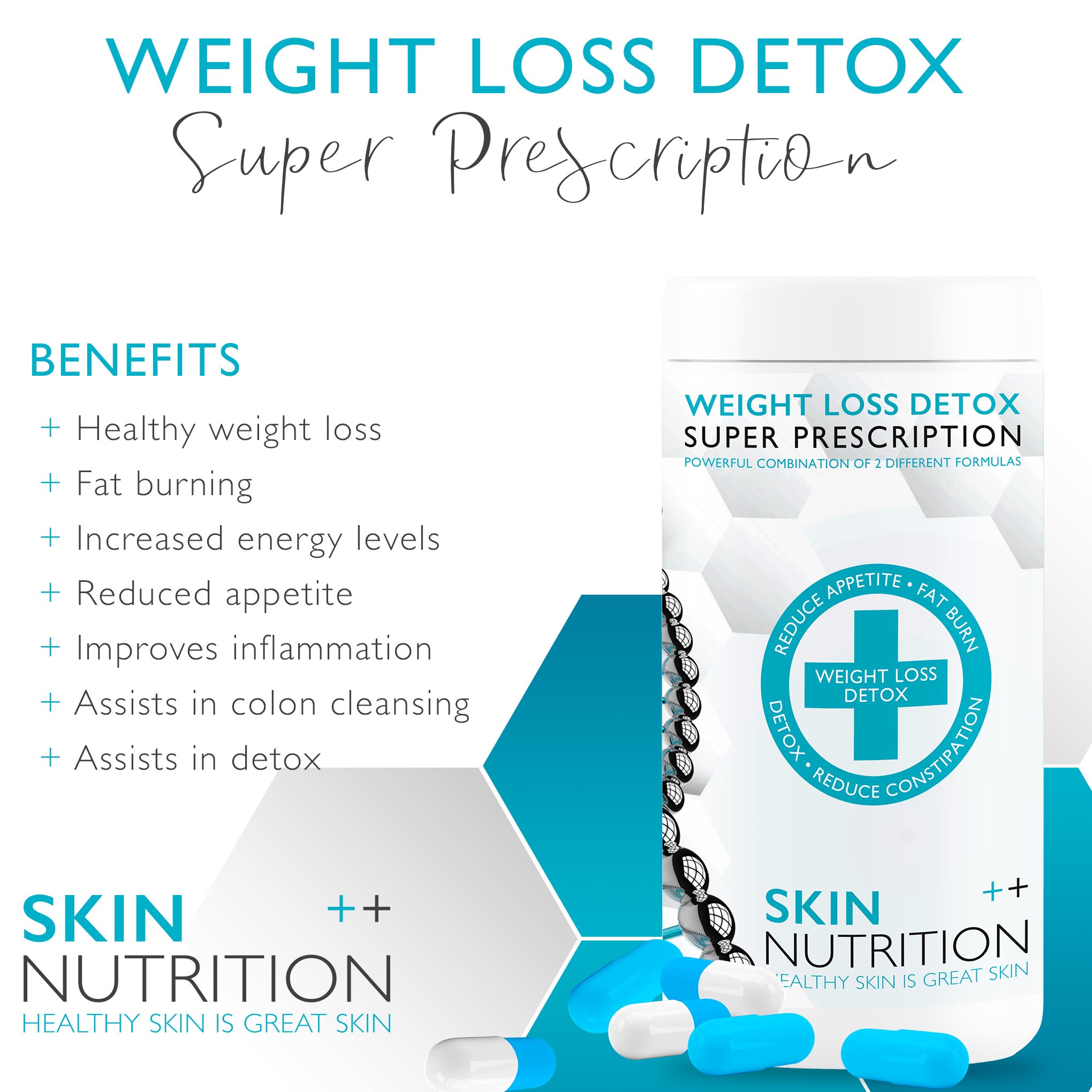 90 Capsules Weight Loss Super Prescription – Skin Nutrition SA