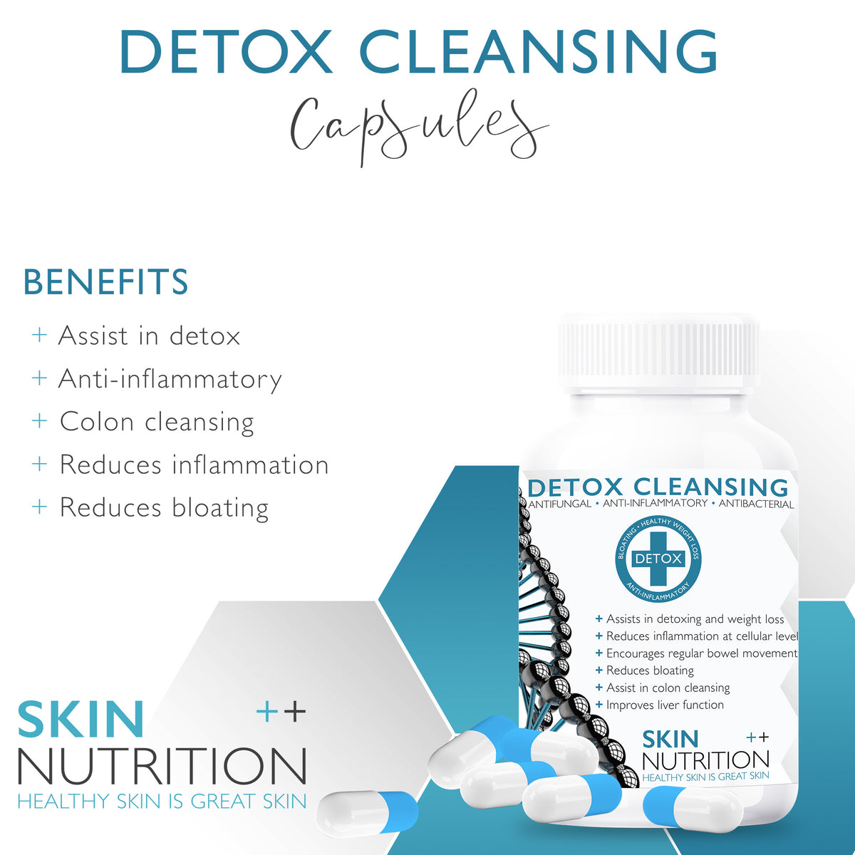 Detox Cleansing - 60 Capsules – Skin Nutrition SA