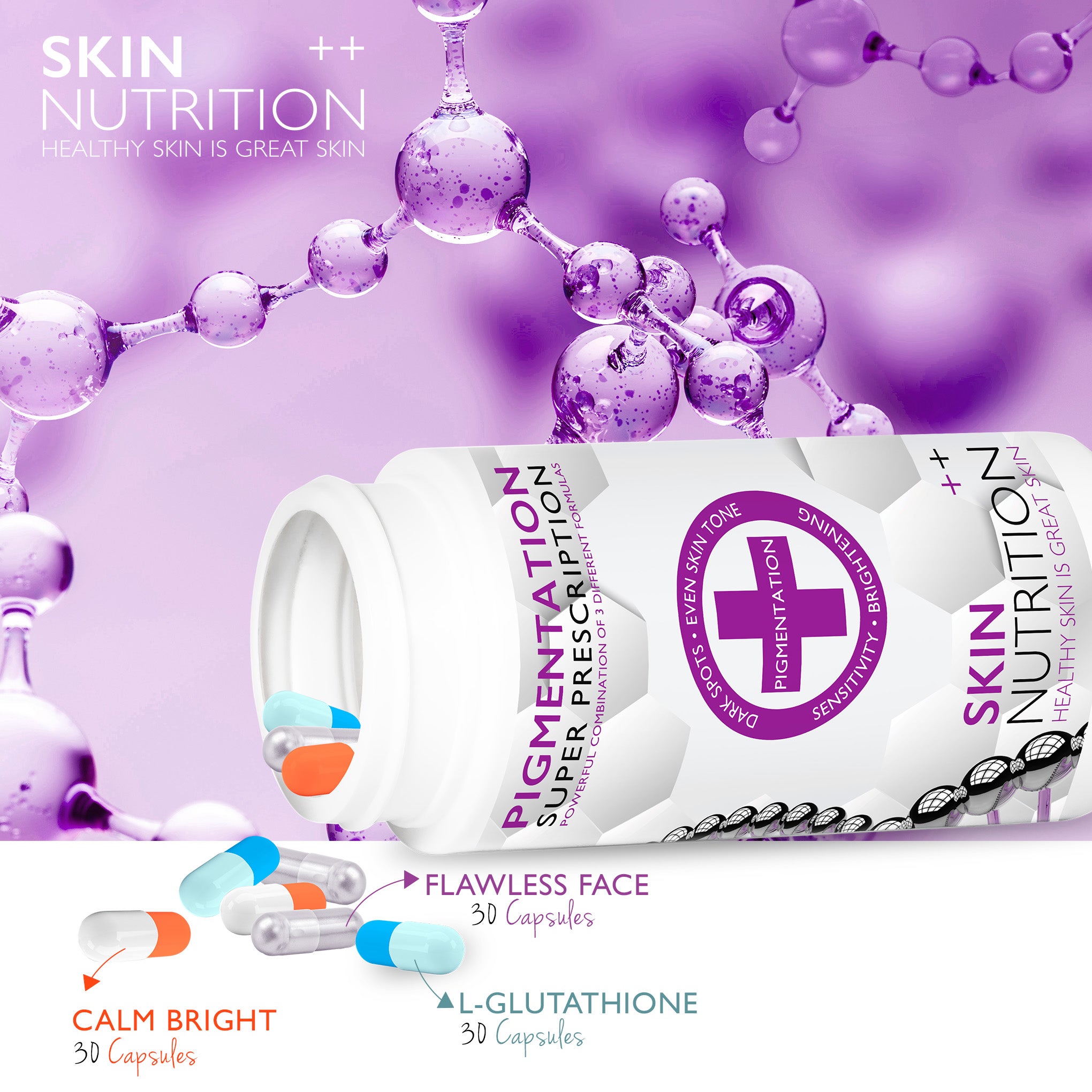 90 Capsules Pigmentation Super Prescription – Skin Nutrition SA